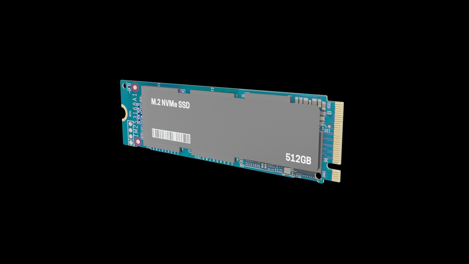 SSD M2 Hard Disk 3D Model - TurboSquid 1763072