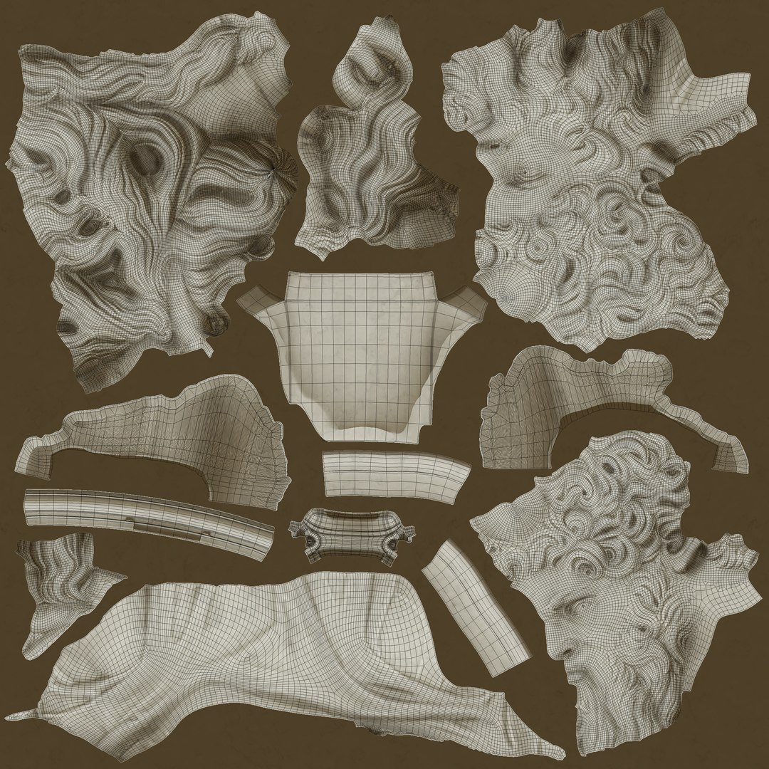 Moses Bust Model - TurboSquid 1303551