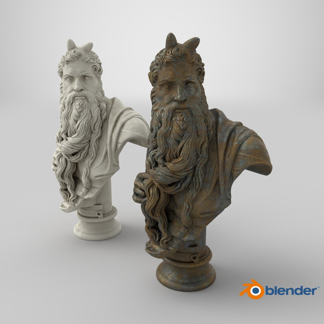 Moses Bust Model - TurboSquid 1303551