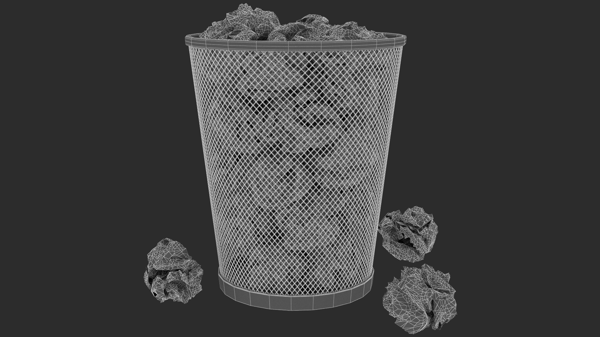 Paper Trash Can 3D Model - TurboSquid 1935689