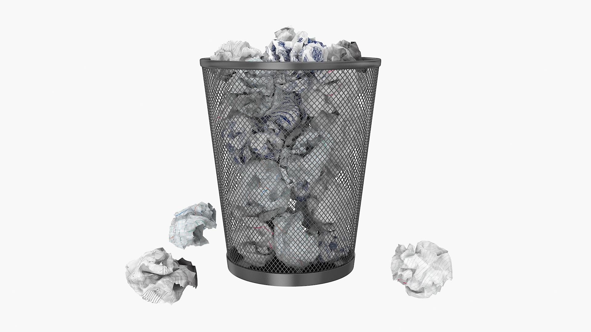 Paper Trash Can 3D Model - TurboSquid 1935689