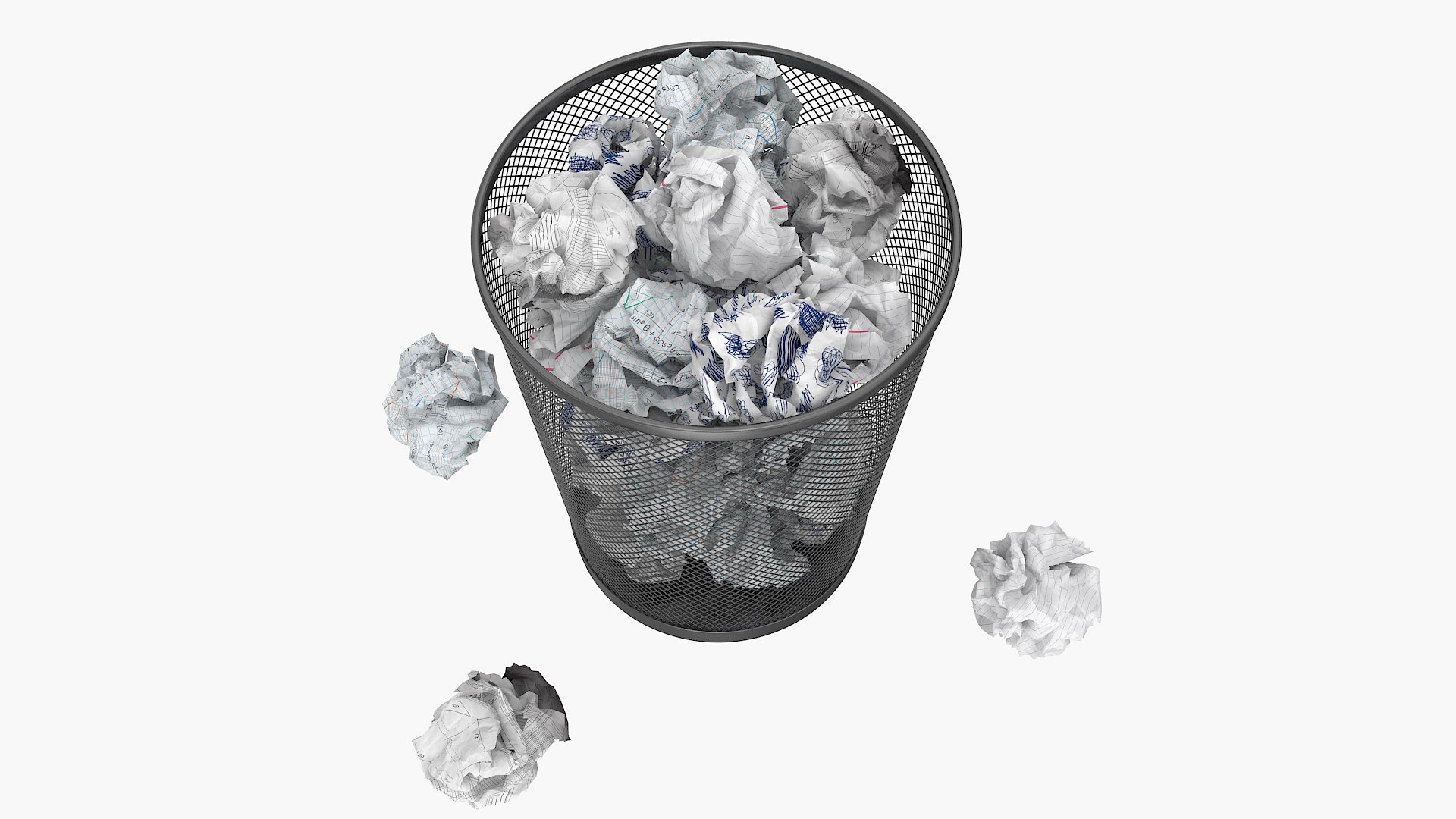 Paper Trash Can 3D Model - TurboSquid 1935689