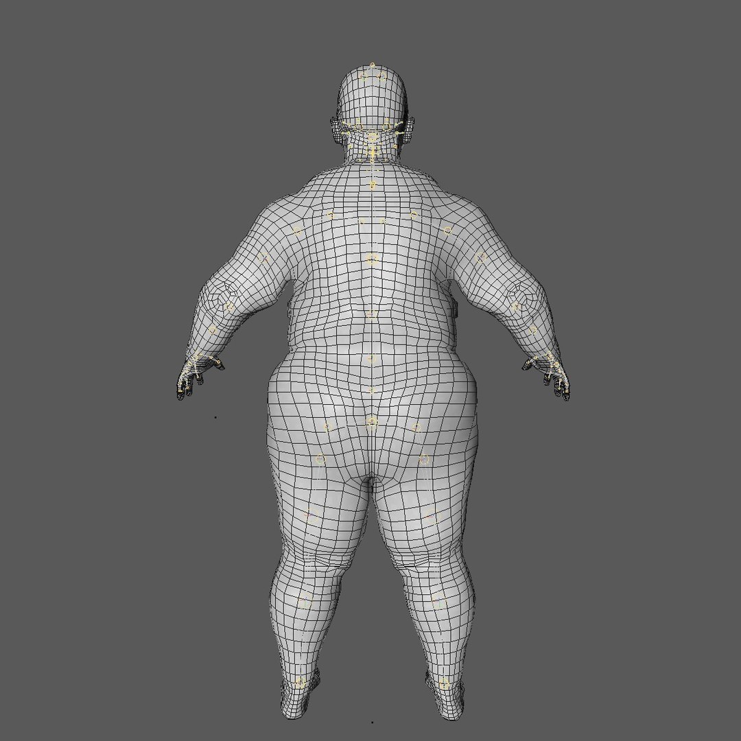 Base Mesh Obese 25 C4d