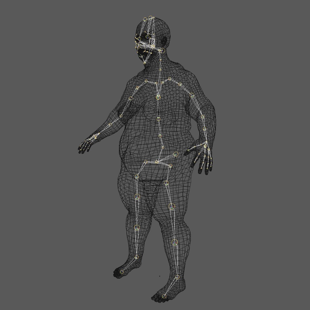 Base Mesh Obese 25 C4d