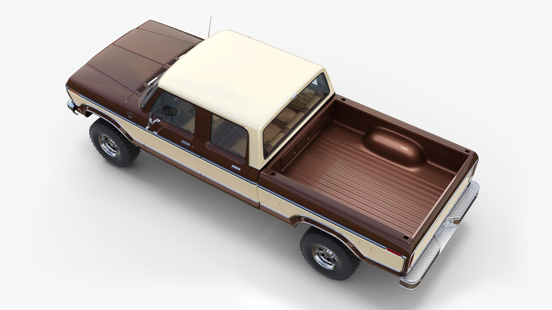 3D 1978 f-250 crewcab model - TurboSquid 1282651