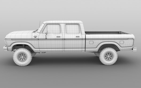 modelo 3d 1978 Ford F-250 Crewcab - TurboSquid 1282651