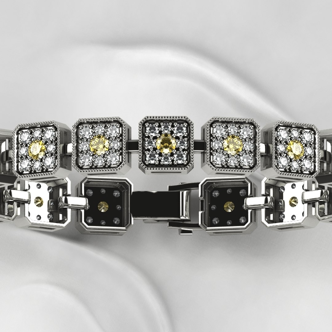 3D Model Gold Bracelet - TurboSquid 1778573