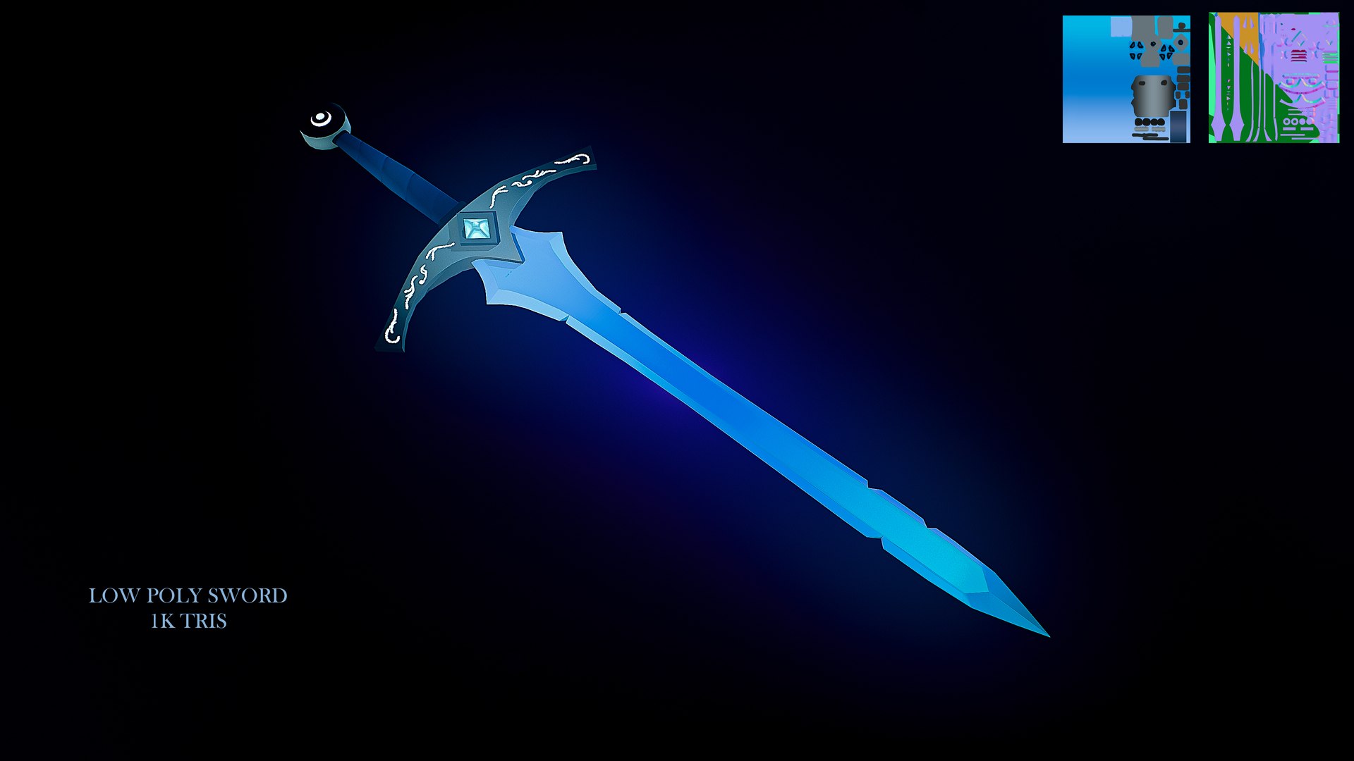 Sword Frozen Low Poly 3D - TurboSquid 1982509