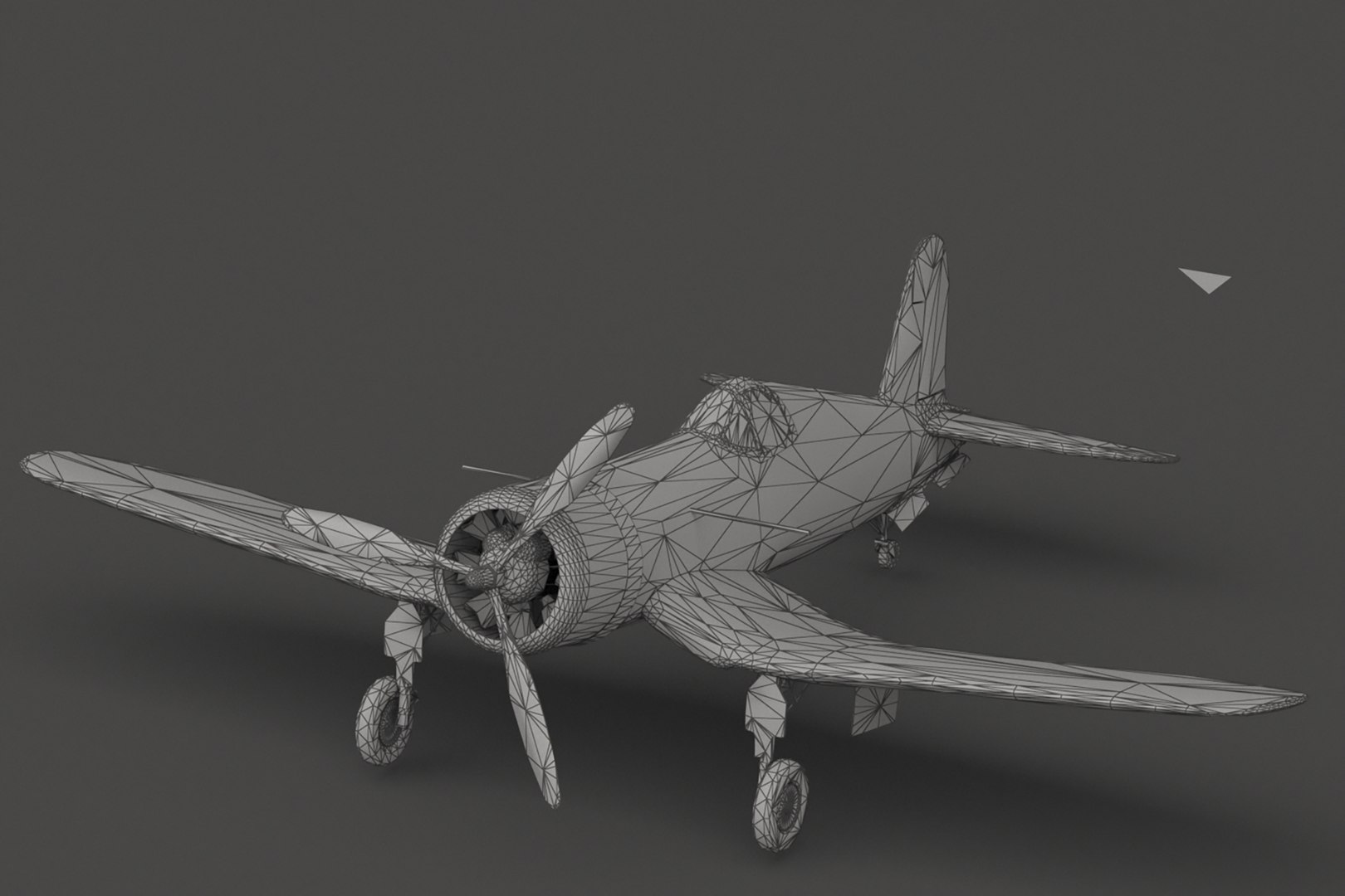 3D VINTAGE AIRPLANE - Vought F4U Corsair - TurboSquid 2025000