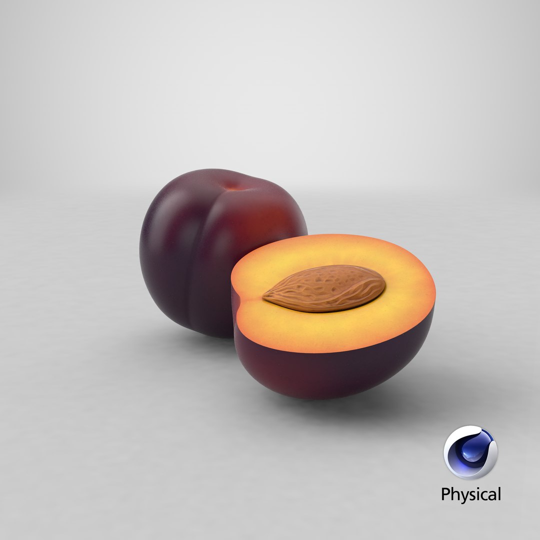 3D Cartoon Plum - TurboSquid 2086706