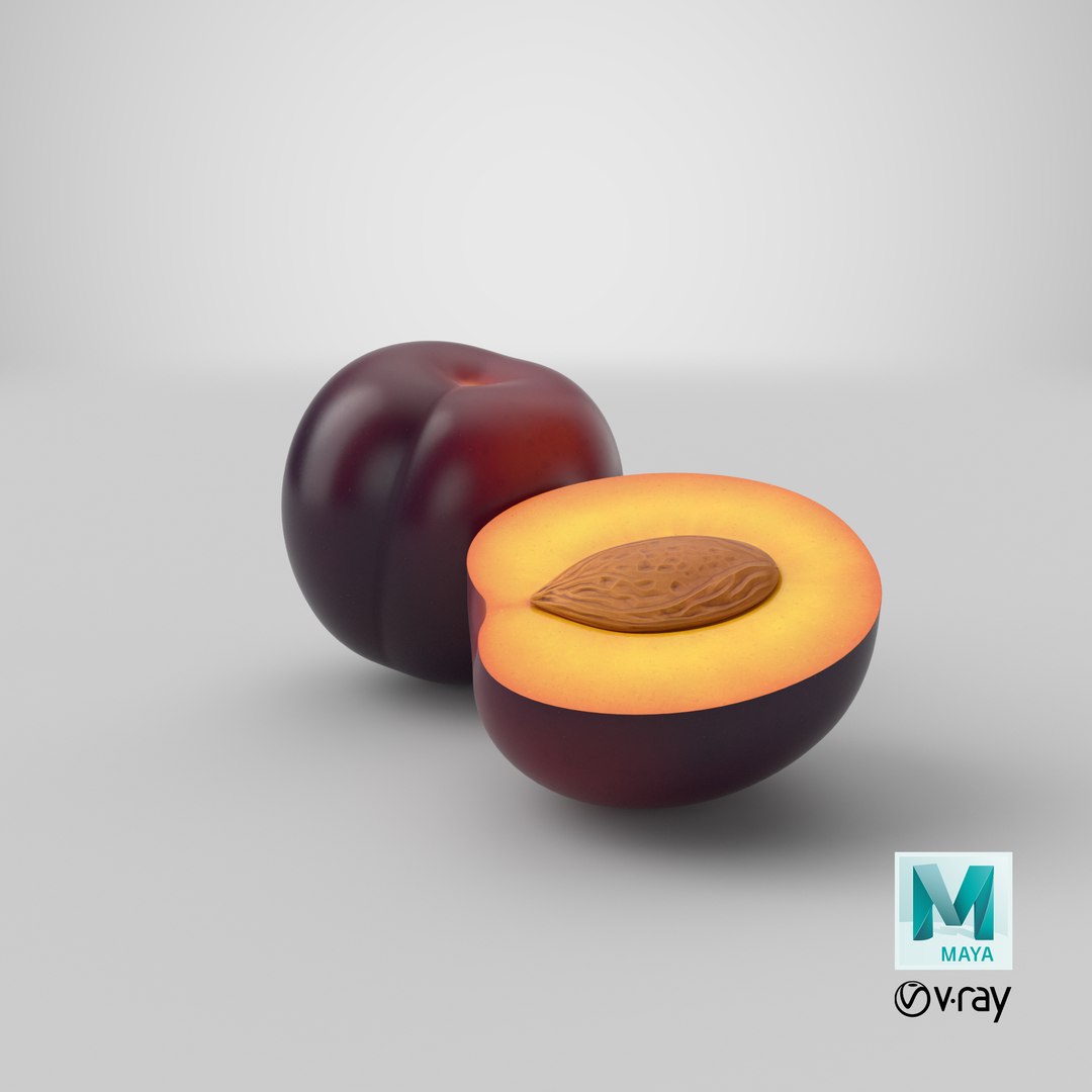 3D Cartoon Plum - TurboSquid 2086706