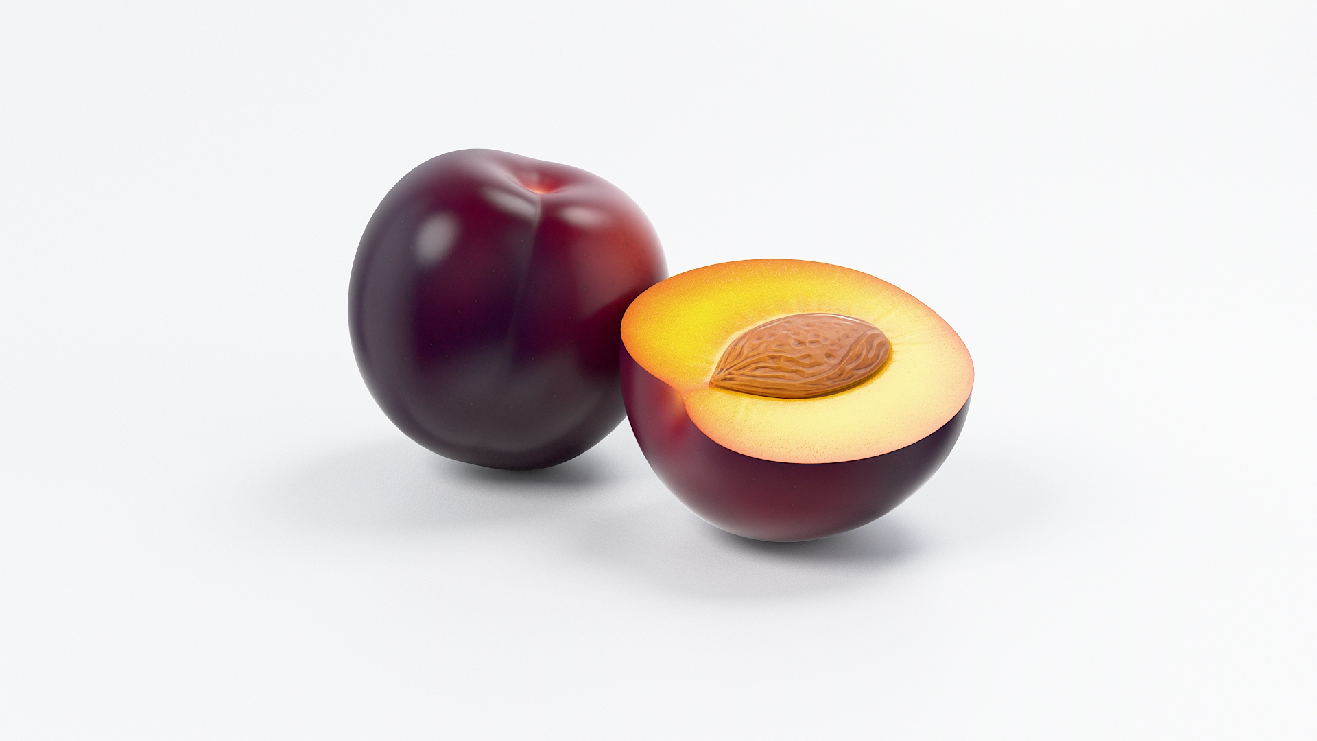 3D Cartoon Plum - TurboSquid 2086706