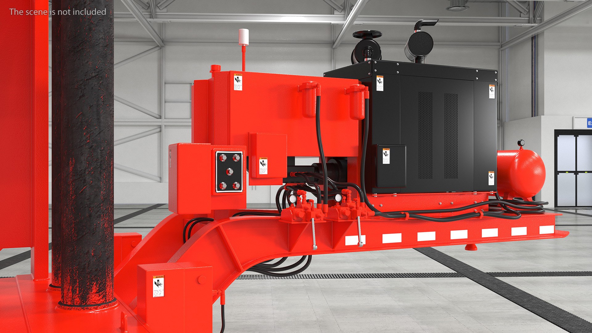 3D Car Crusher Impact 5 Red Rigged model - TurboSquid 2148594