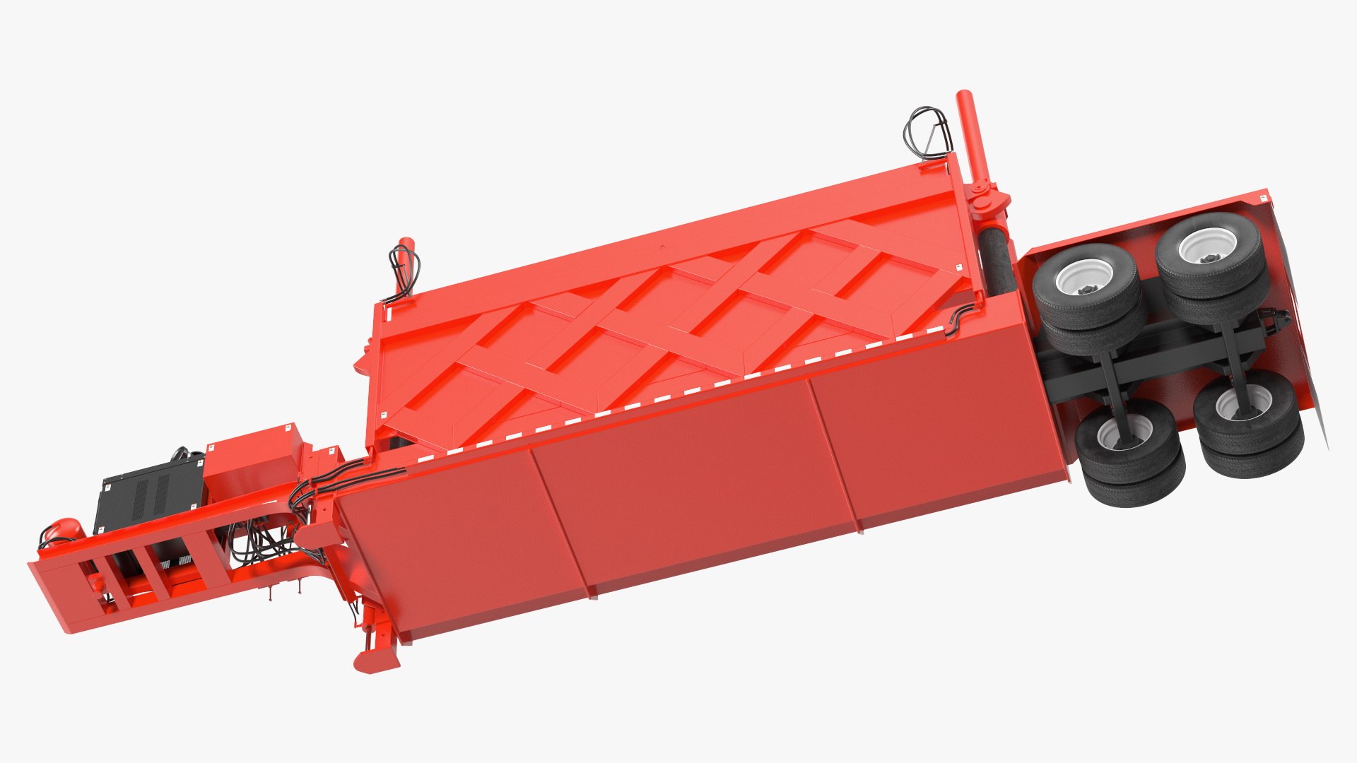 3D Car Crusher Impact 5 Red Rigged model - TurboSquid 2148594