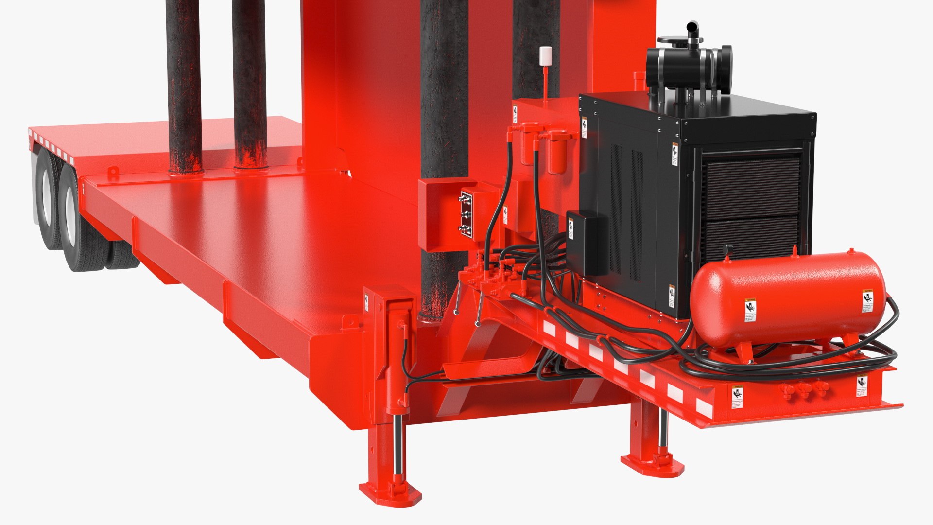 3D Car Crusher Impact 5 Red Rigged model - TurboSquid 2148594