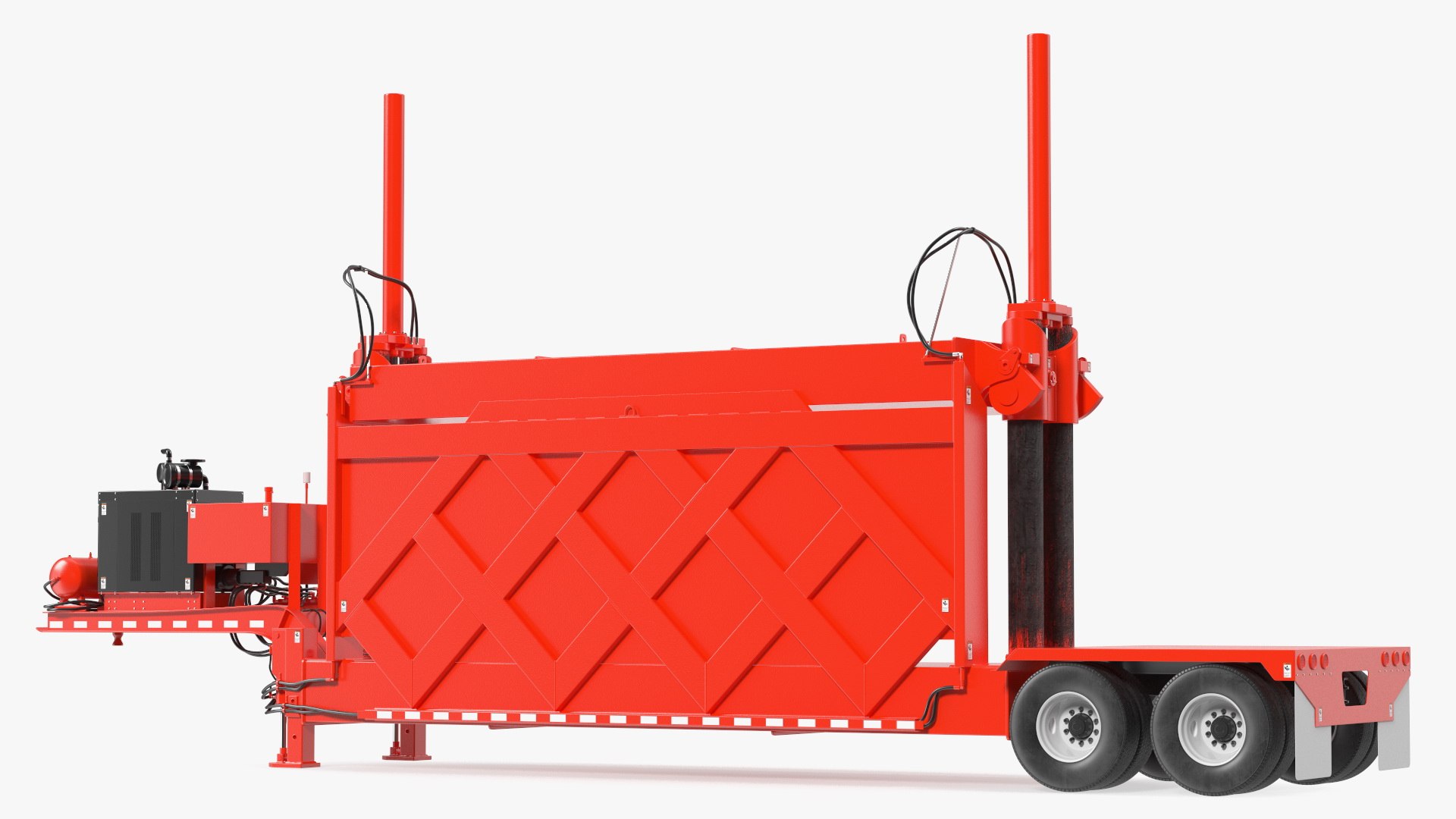 3D Car Crusher Impact 5 Red Rigged model - TurboSquid 2148594