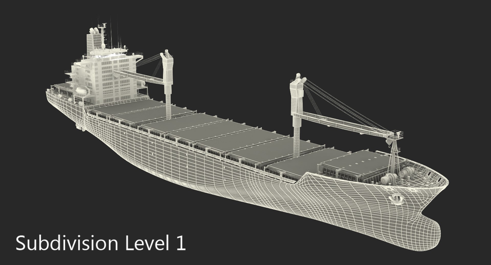 sea cargo ship generic 3d model