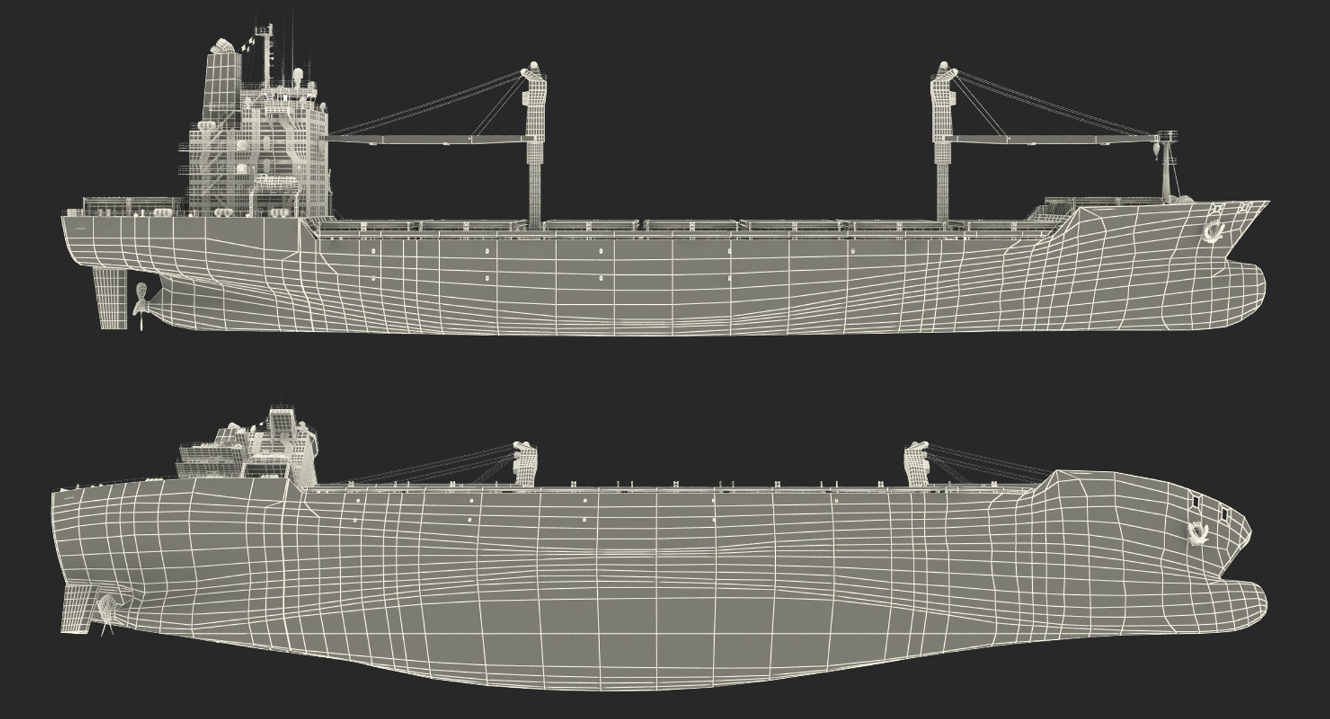 Sea Cargo Ship Generic 3d Model