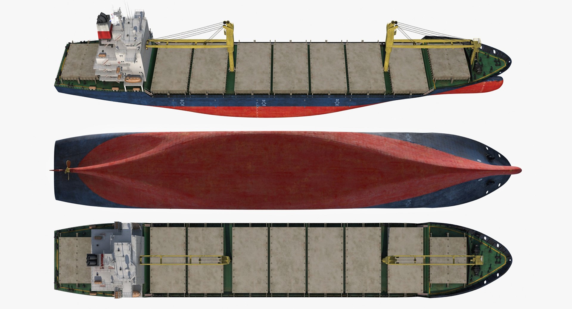 sea cargo ship generic 3d model