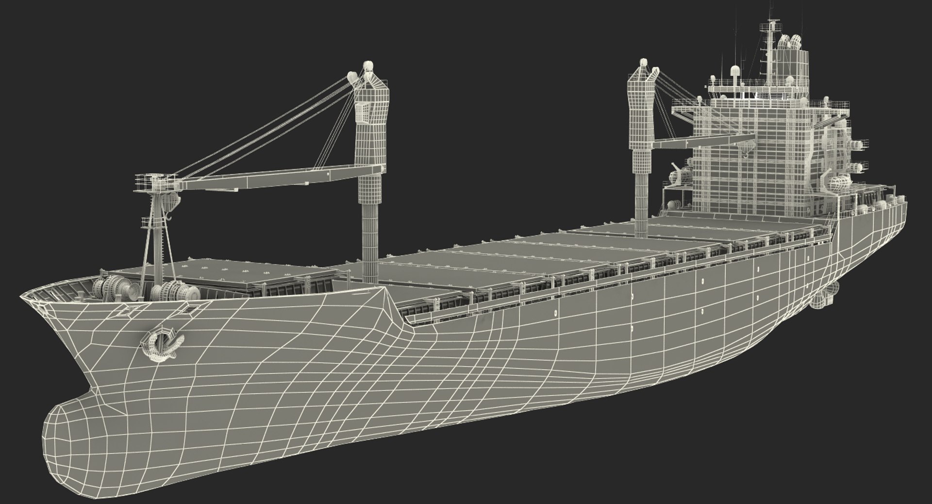 Sea Cargo Ship Generic 3d Model