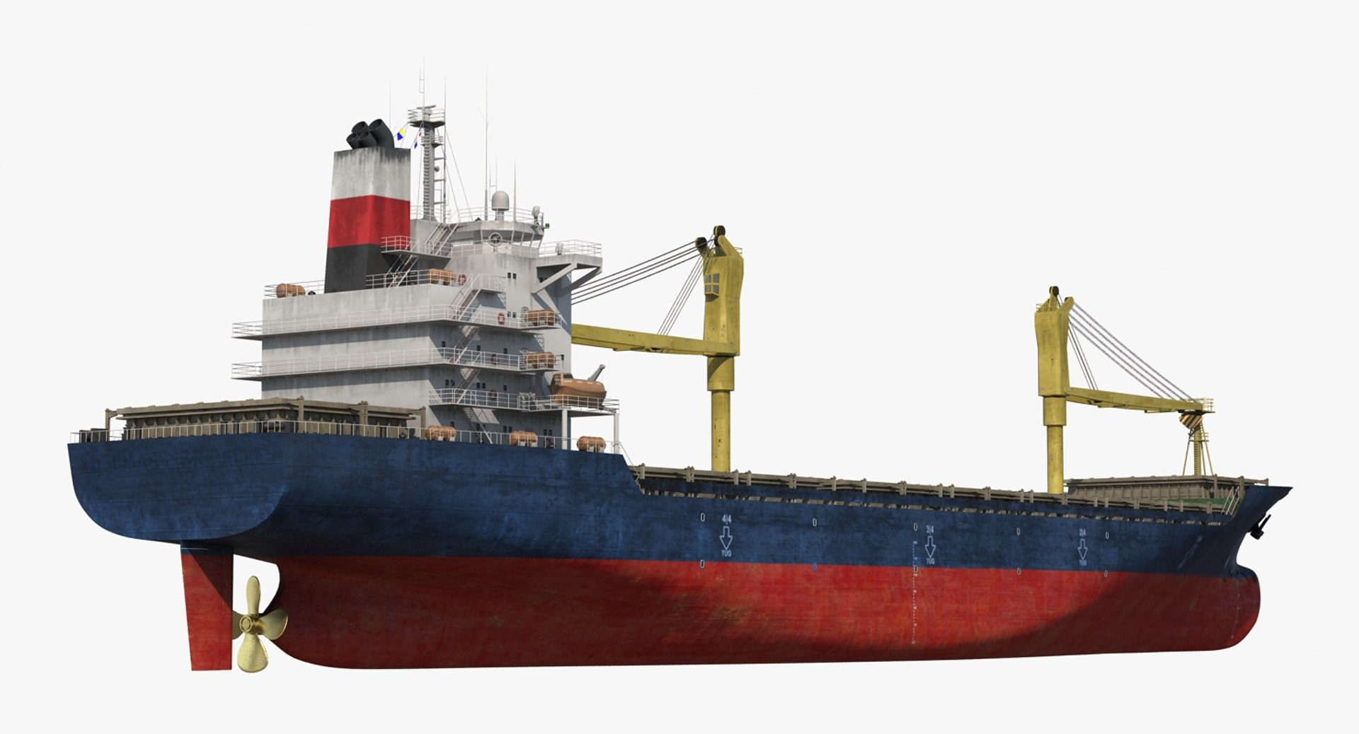 sea cargo ship generic 3d model