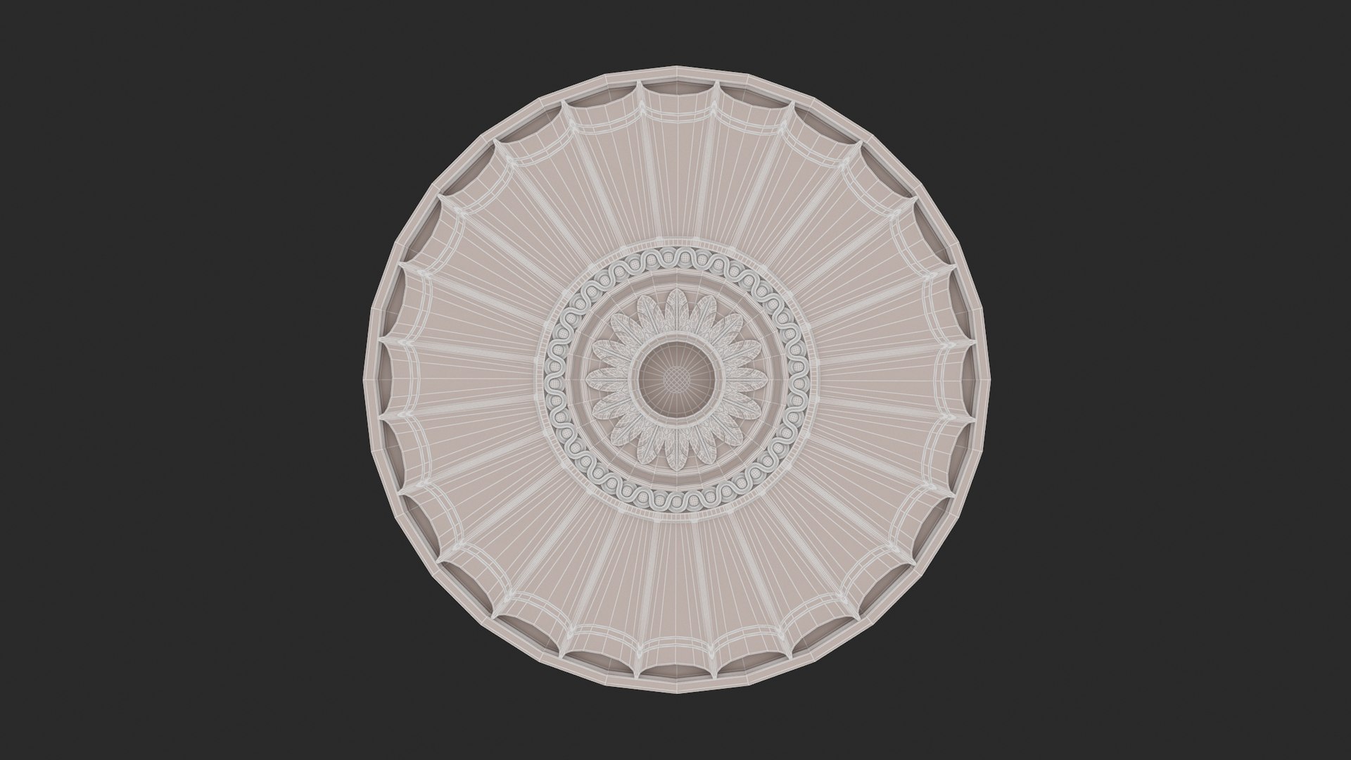 3D Model Ceiling Medallion - TurboSquid 1699544