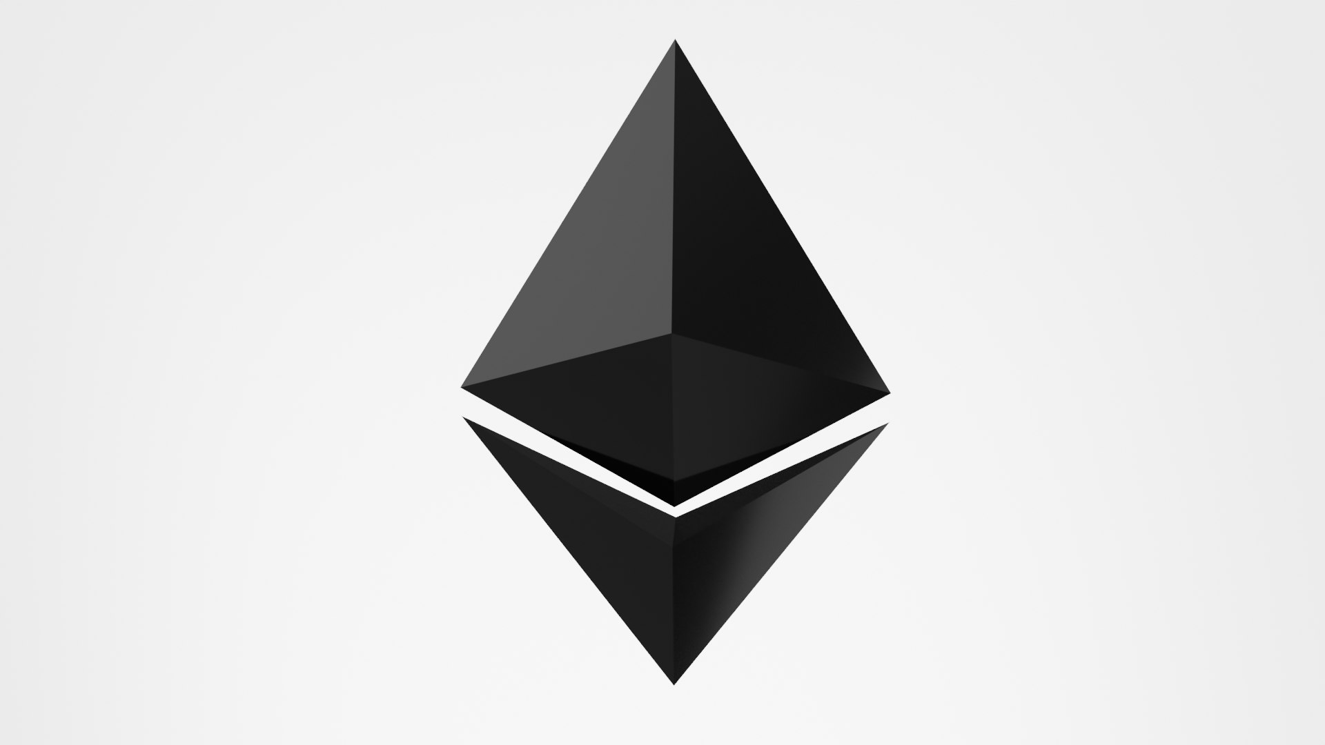 Ethereum Low-poly Dark Glossy 3D Model - TurboSquid 1853435