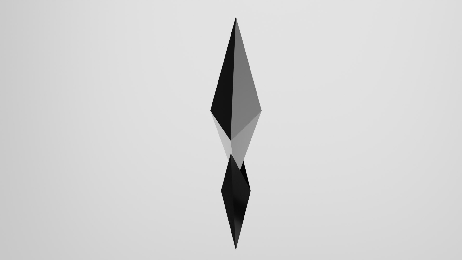 Ethereum Low-poly Dark Glossy 3D Model - TurboSquid 1853435