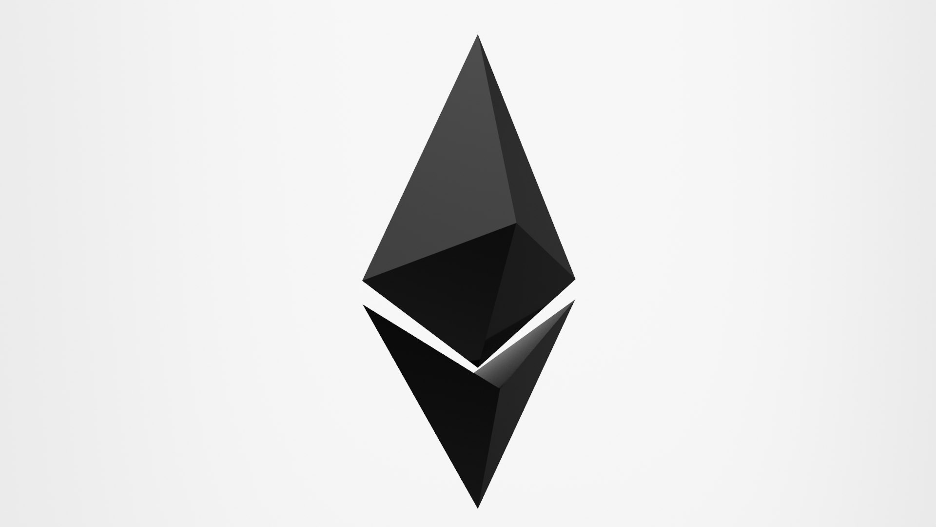 Ethereum Low-poly Dark Glossy 3D Model - TurboSquid 1853435
