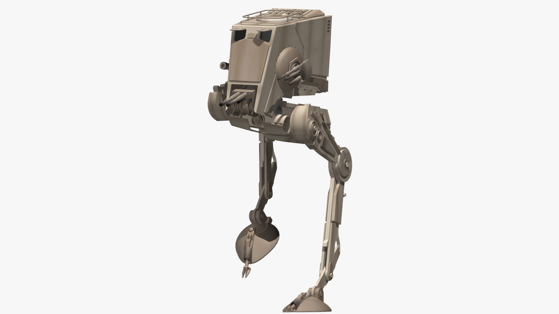 3d Star Wars Walker Model