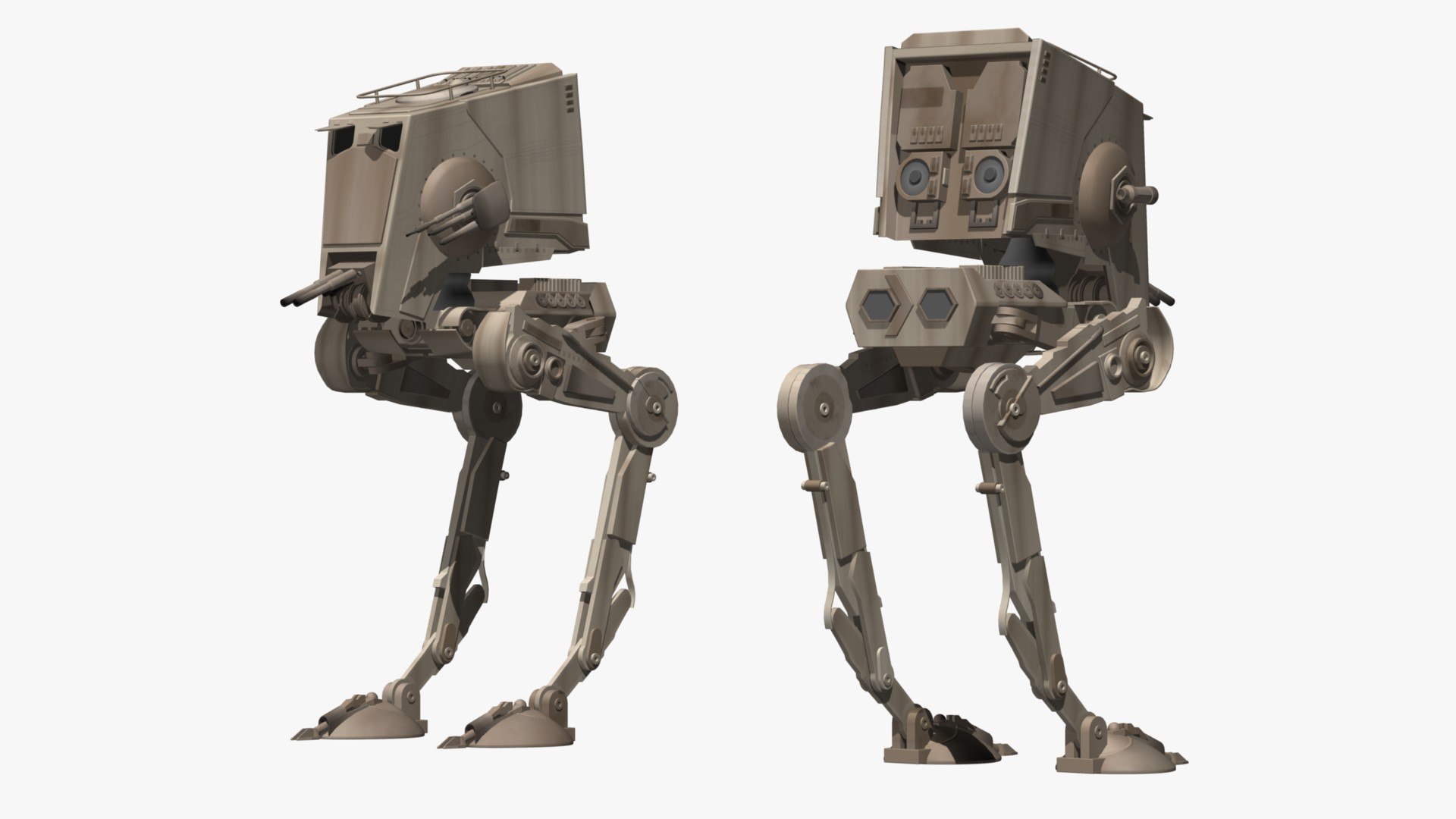 3d Star Wars Walker Model