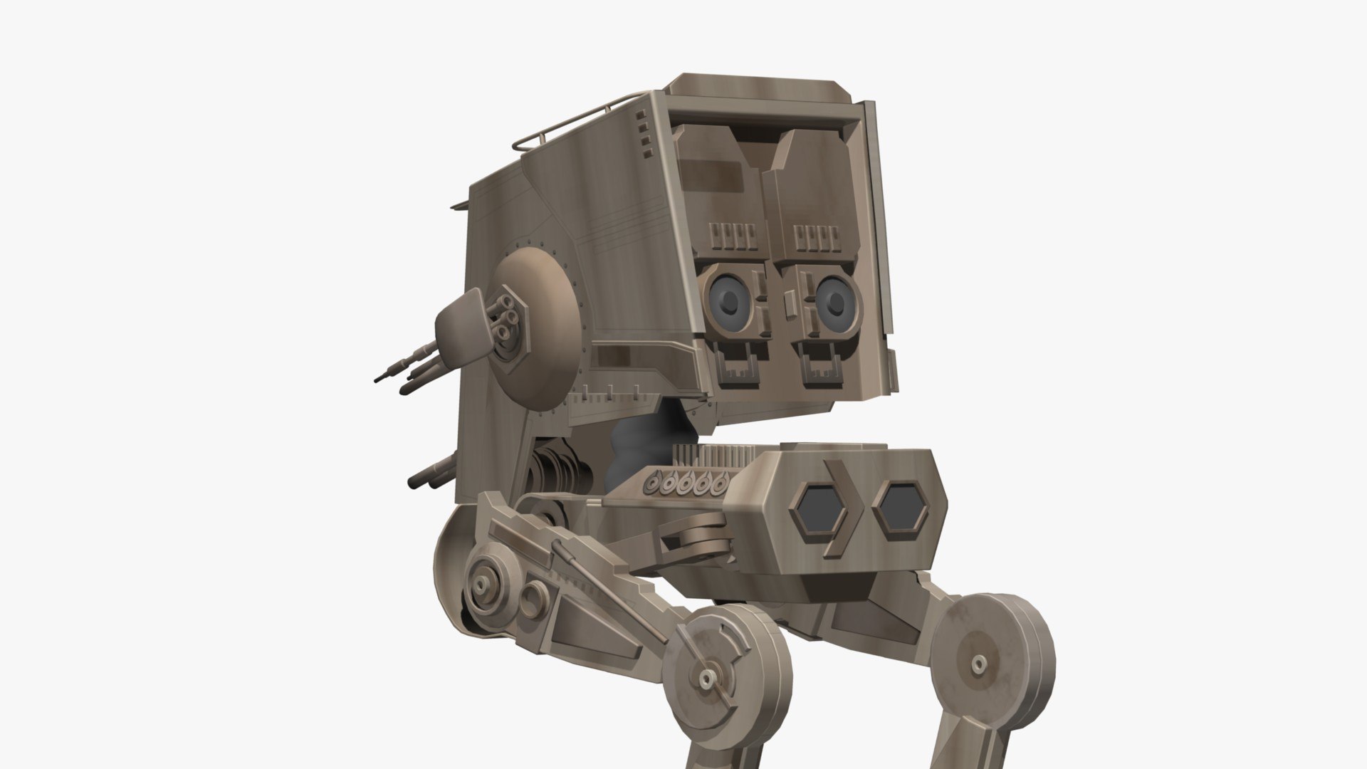 3d Star Wars Walker Model