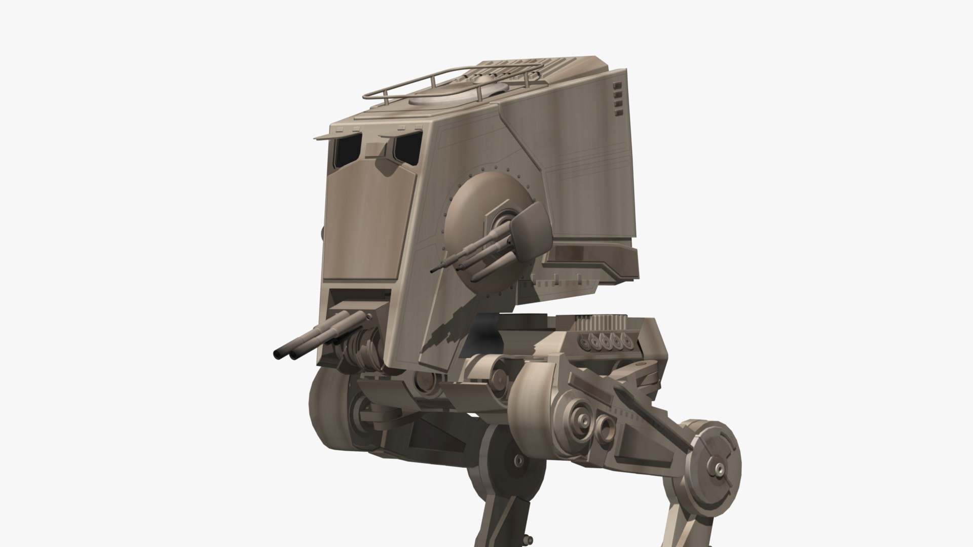 3d Star Wars Walker Model