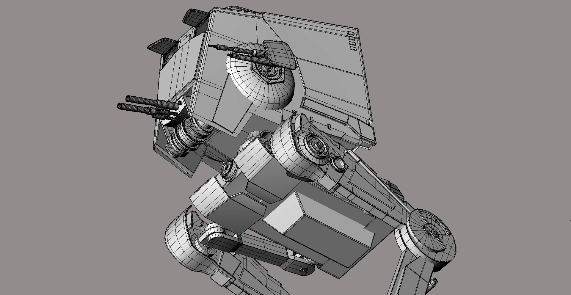 3d Star Wars Walker Model