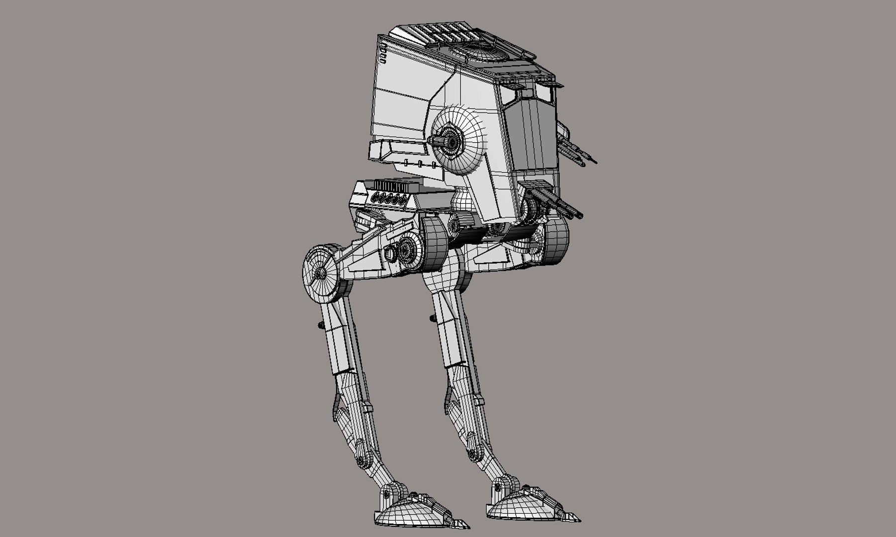 3d Star Wars Walker Model