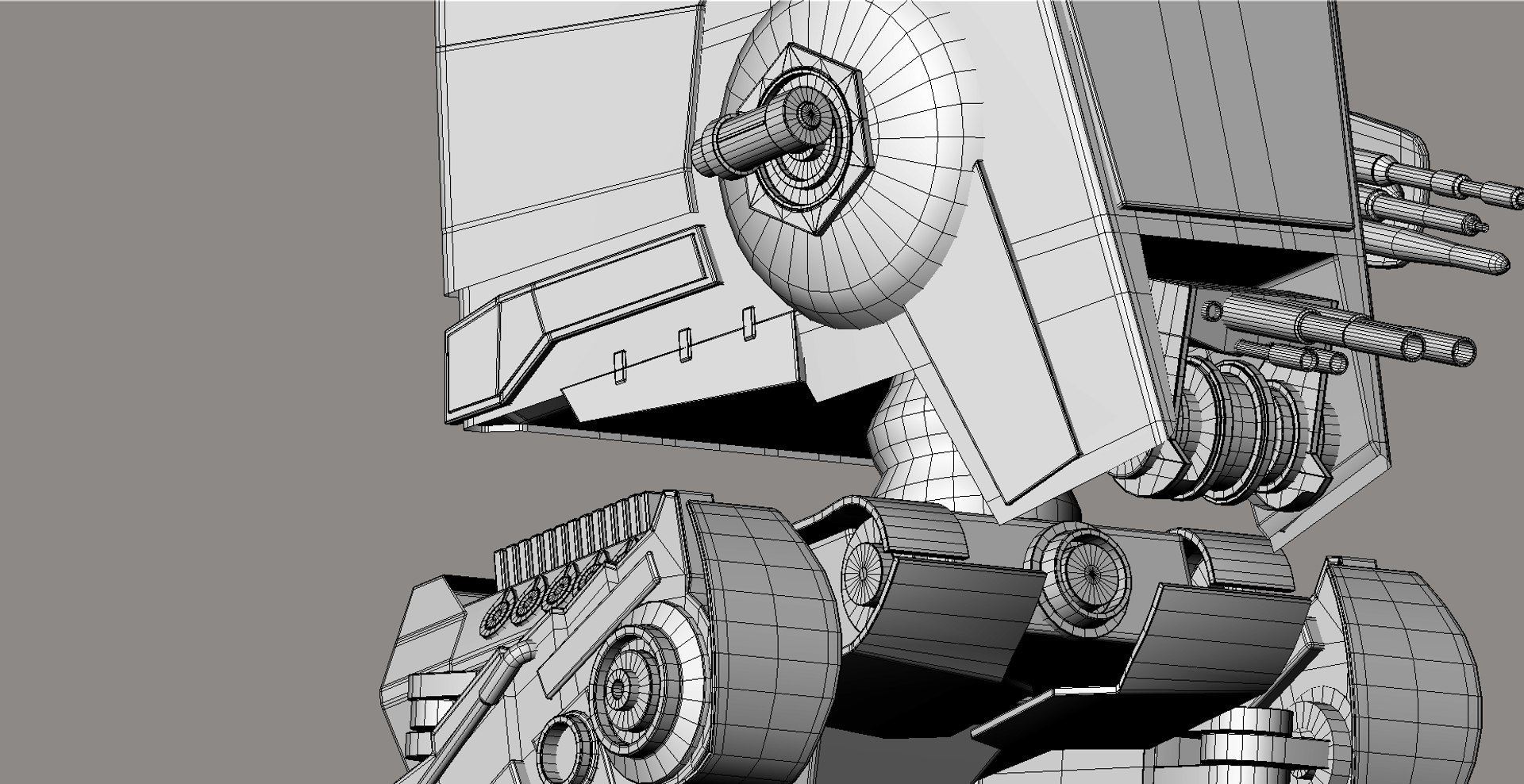 3d Star Wars Walker Model