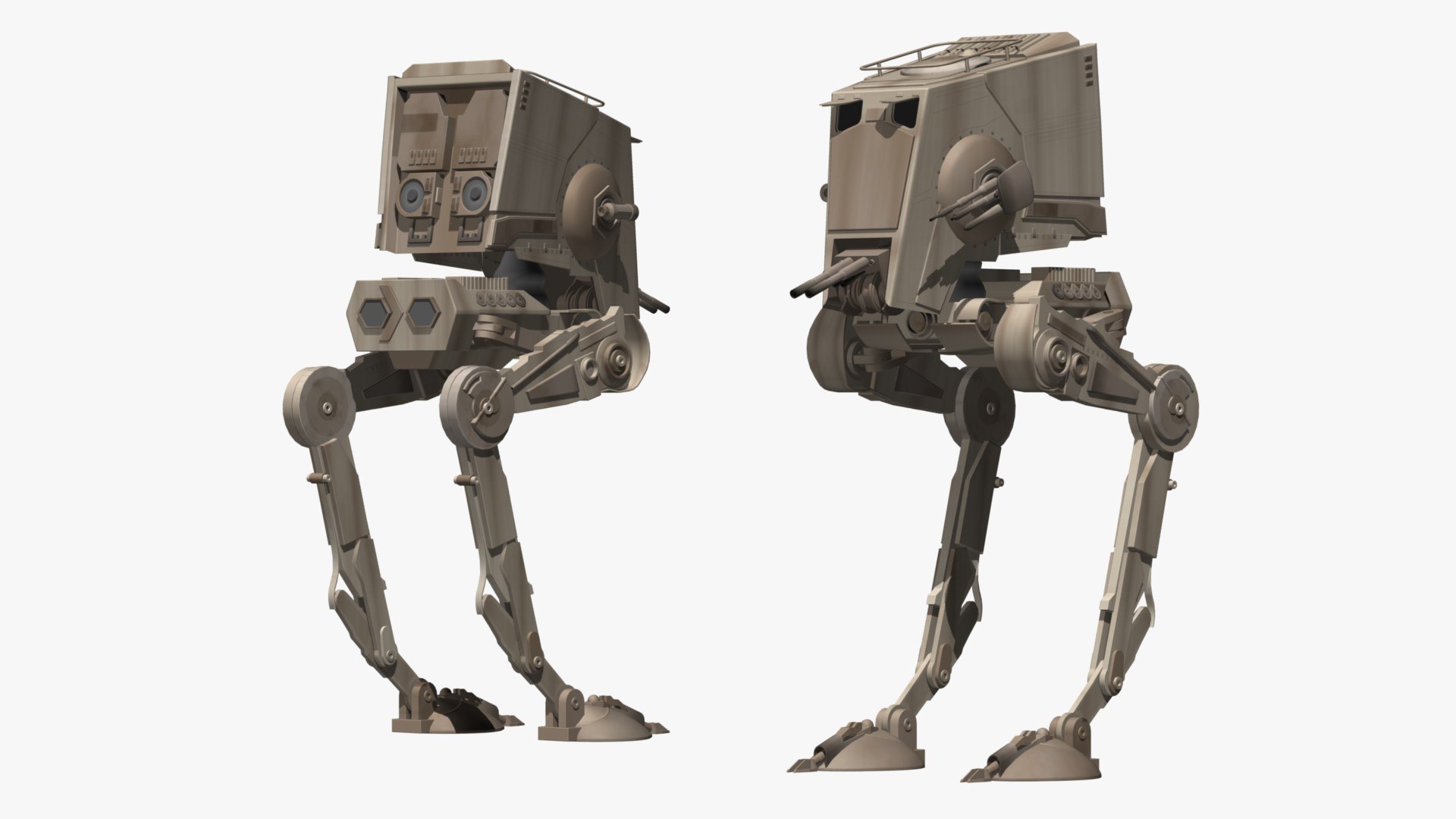 3d Star Wars Walker Model
