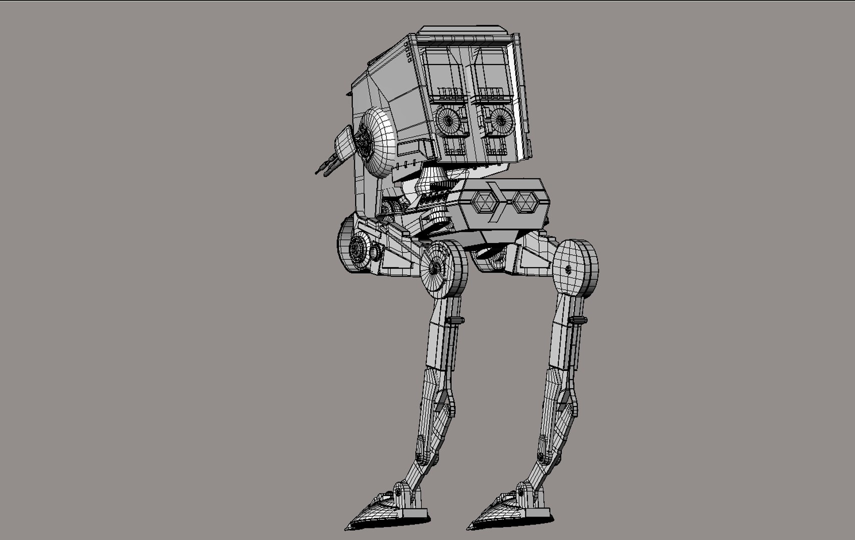 3d Star Wars Walker Model