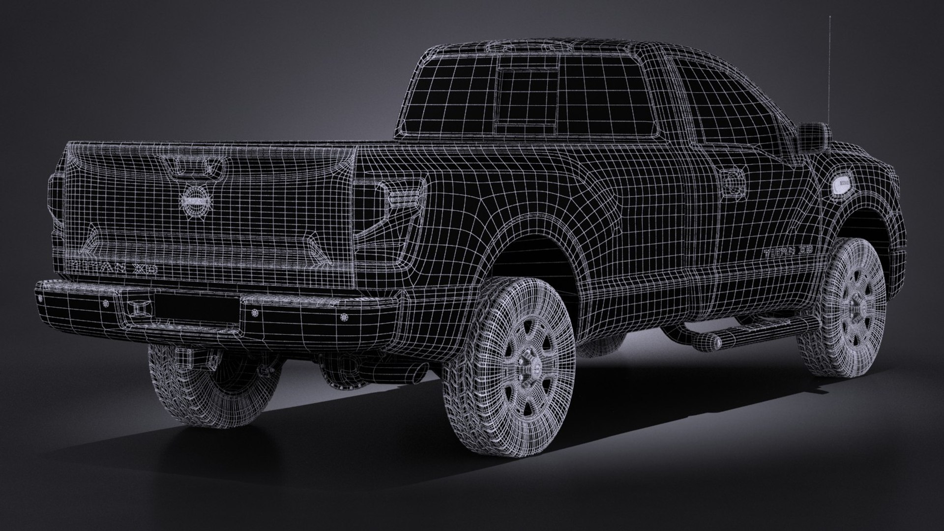 Nissan Titan Single 3d Model