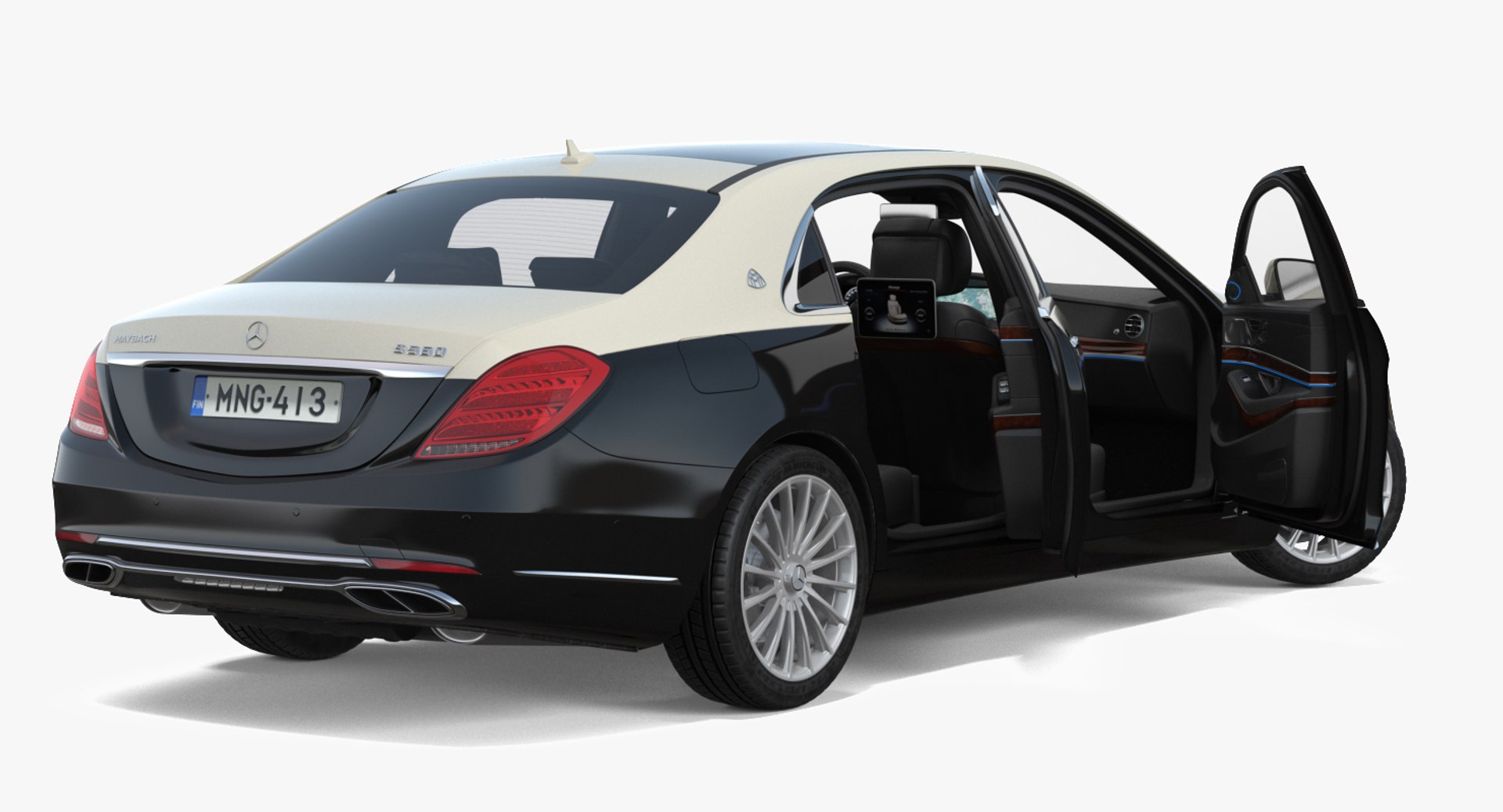 3D mercedes benz s-class maybach model - TurboSquid 1419277