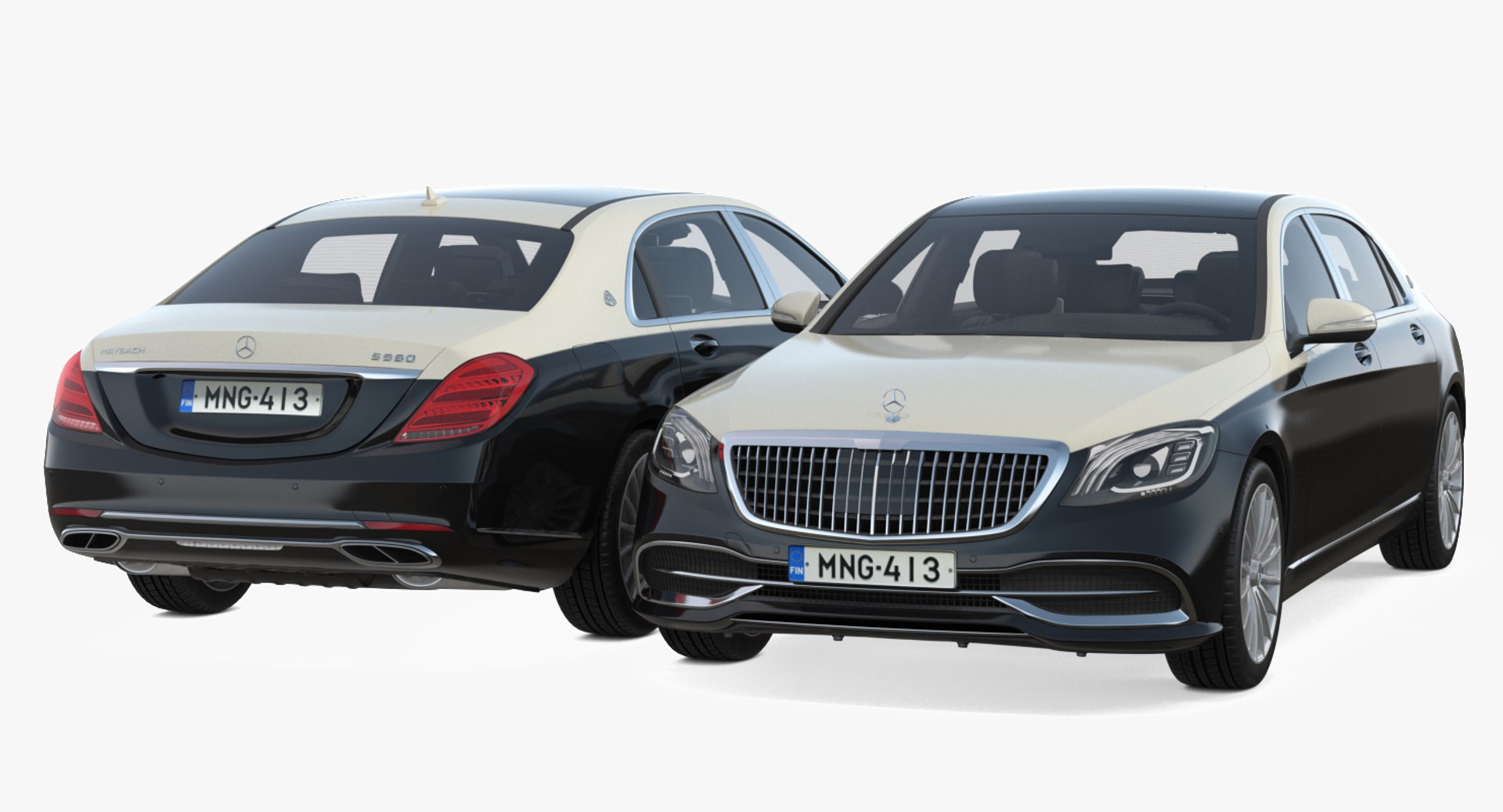 3D mercedes benz s-class maybach model - TurboSquid 1419277