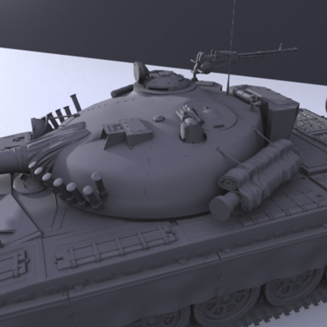 3d Model T-72 Tank