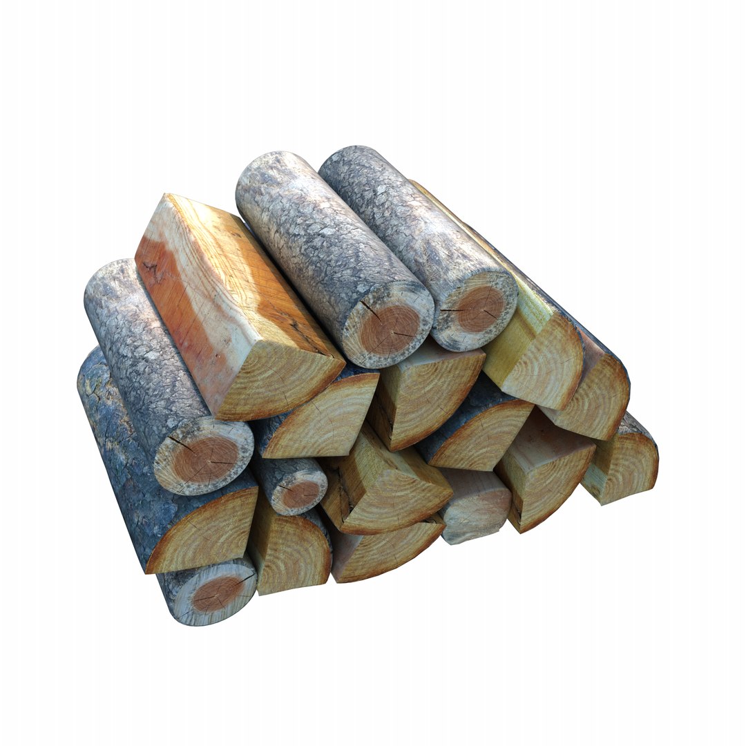 3D Firewood Stack V2 - TurboSquid 1907444