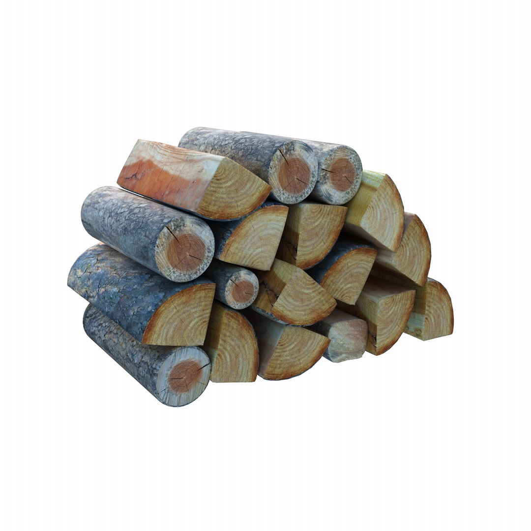 3D Firewood Stack V2 - TurboSquid 1907444