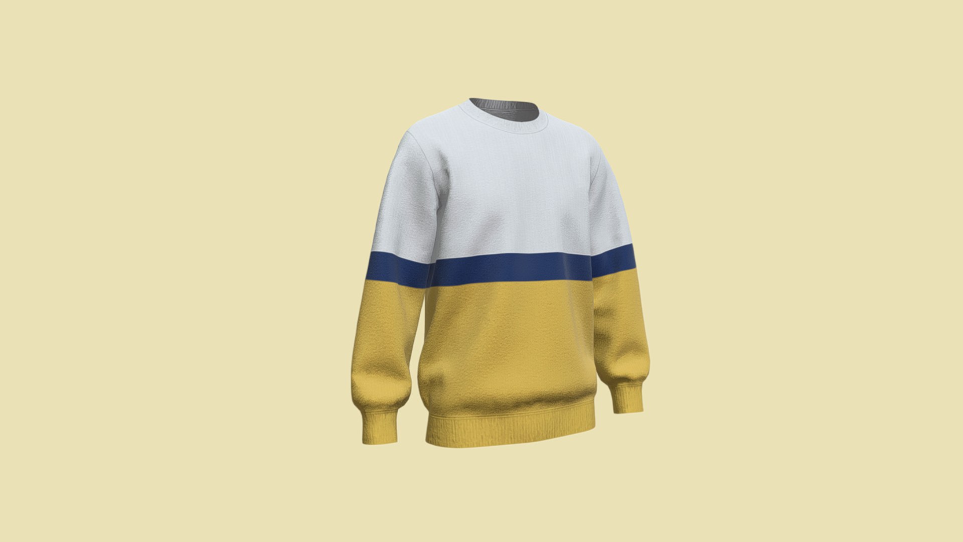 Mens Yellow Sweatshirt V4 In Low Poly 3D Model - TurboSquid 2389686