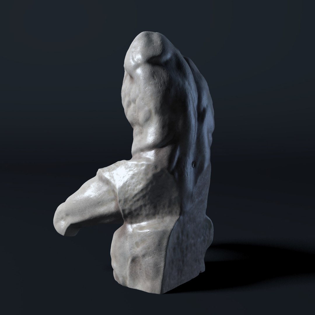 3d Model Of Belvedere Torso Sculpture