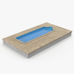Square swimming pool model - TurboSquid 1230803