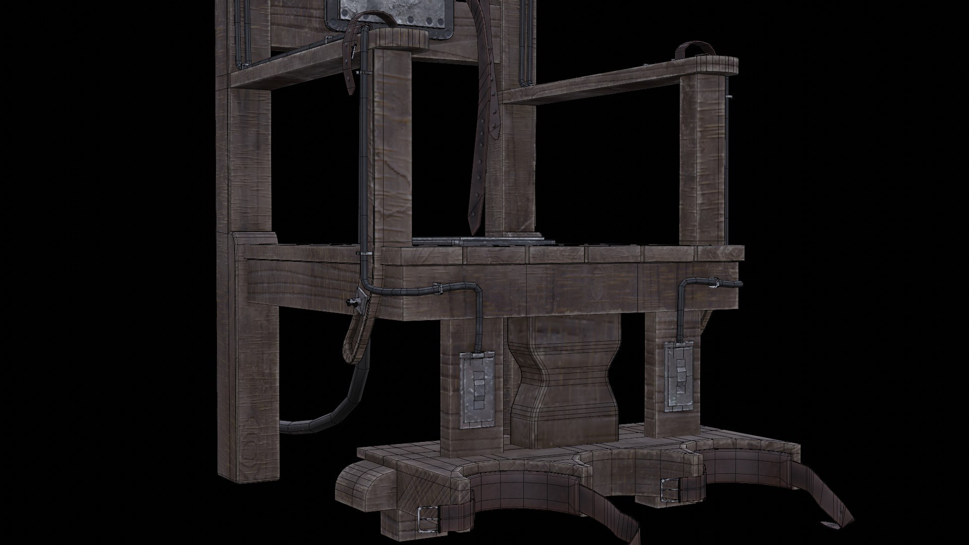 Electric Chair Model - TurboSquid 1916040