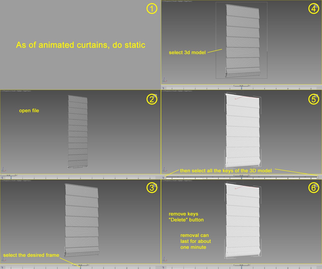 3ds Max Roman Blinds