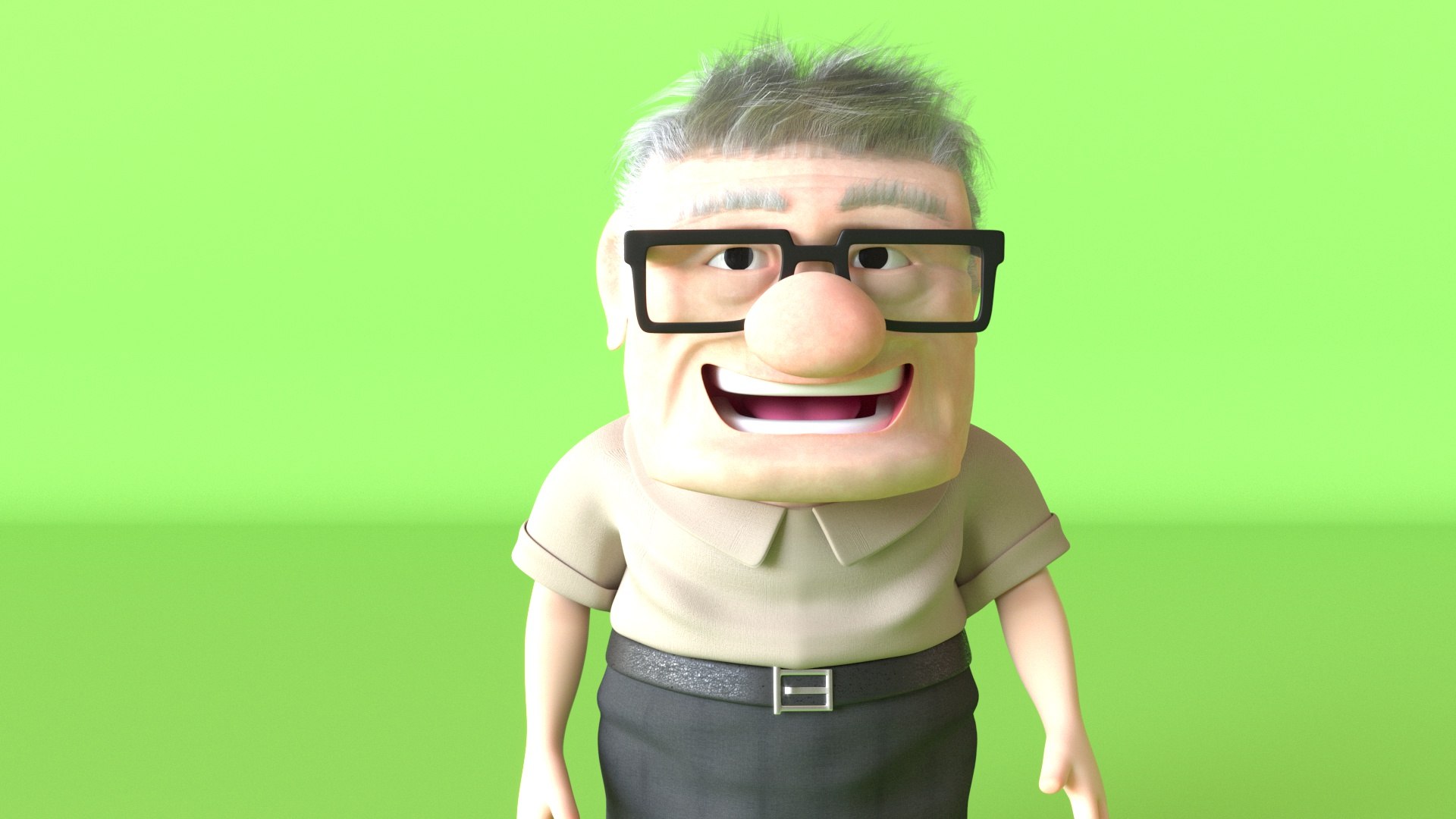 3D Model Of Carl Fredricksen - Up Movie 3D Model - TurboSquid 2202867